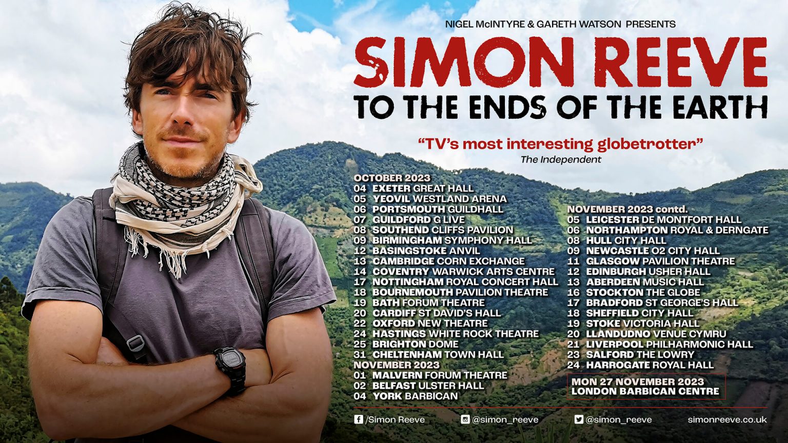 Simon Reeve – No Third Entertainments