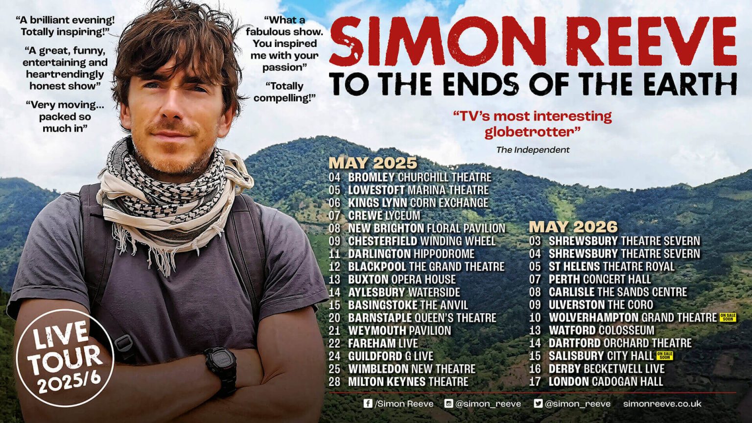 Simon Reeve – No Third Entertainments